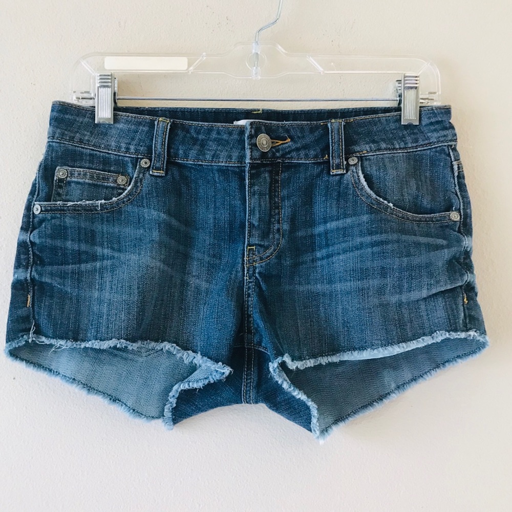 Aritzia Talula Denim Cut Off Short Shorts 27 - Gem